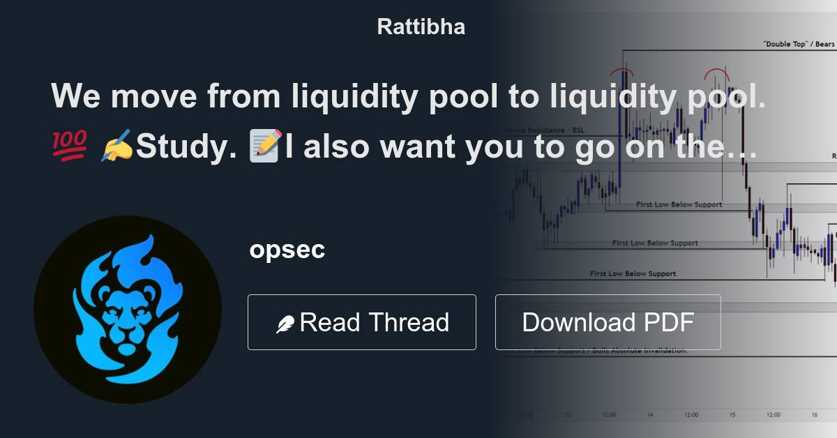 We move from liquidity pool to liquidity pool. 💯 ️Study. 📝I also want ...