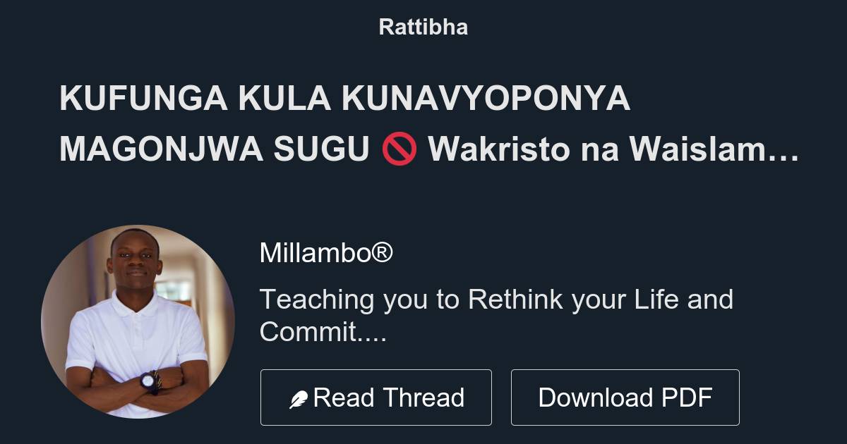 KUFUNGA KULA KUNAVYOPONYA MAGONJWA SUGU 🚫 Wakristo na Waislam wote wanafunga kwa sasa. Hapa sipo ...