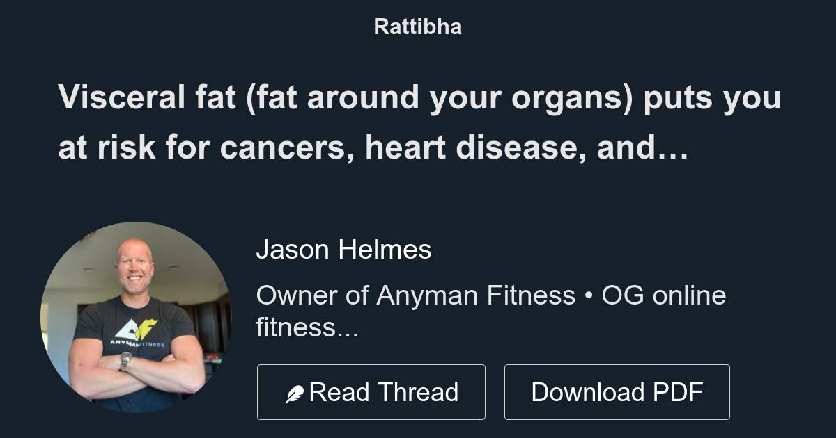 Visceral fat (fat around your organs) puts you at risk for cancers ...