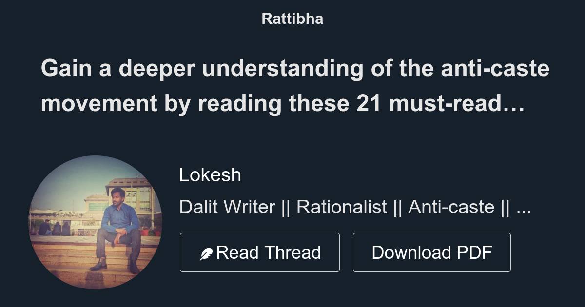 Gain a deeper understanding of the anti-caste movement by reading these ...
