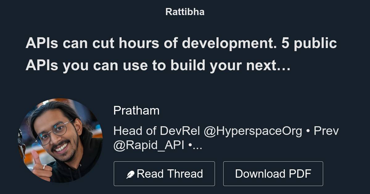 APIs can cut hours of development. 5 public APIs you can use to build ...