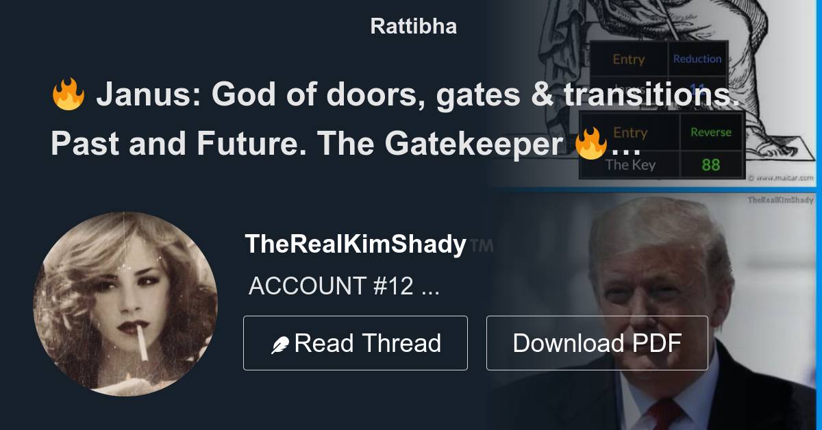 🔥 Janus: God of doors, gates & transitions. Past and Future. The ...