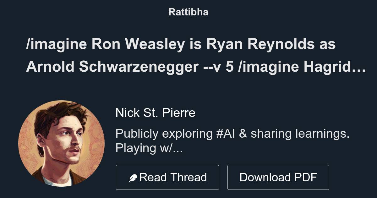 /imagine Ron Weasley is Ryan Reynolds as Arnold Schwarzenegger --v 5 ...