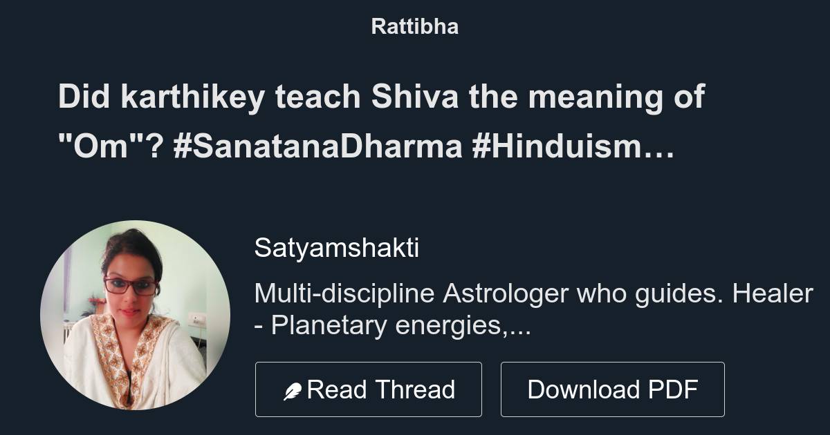 Did karthikey teach Shiva the meaning of "Om"? #SanatanaDharma #Hinduism #HarHarMahadevॐ ...