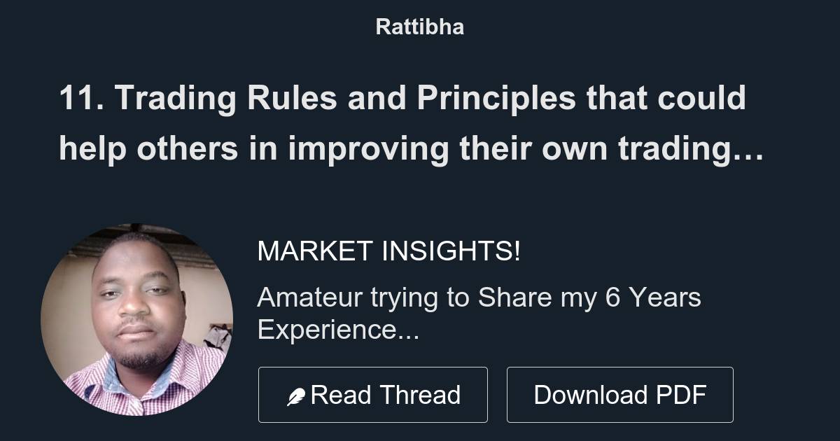 11. Trading Rules and Principles that could help others in improving ...