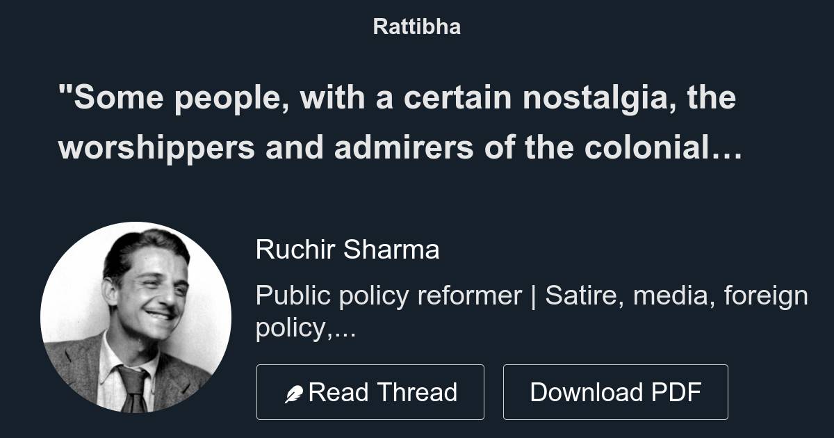 "Some people, with a certain nostalgia, the worshippers and admirers of ...