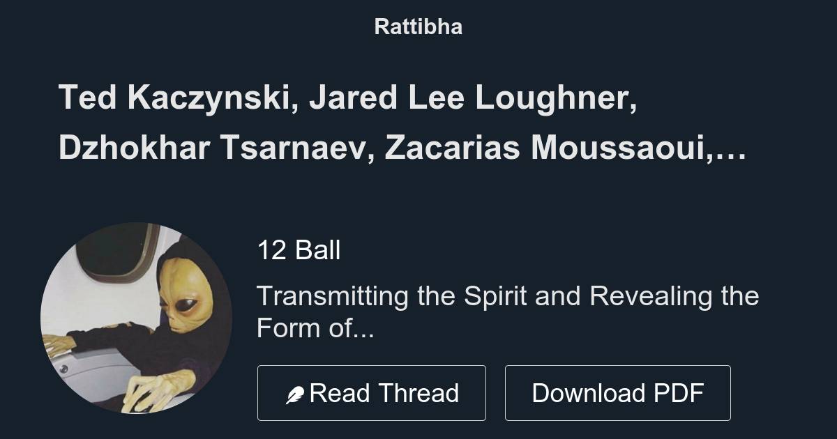 Ted Kaczynski, Jared Lee Loughner, Dzhokhar Tsarnaev, Zacarias ...