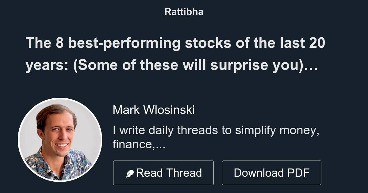 The 8 best-performing stocks of the last 20 years: (Some of these will surprise you) - المسلسل ...