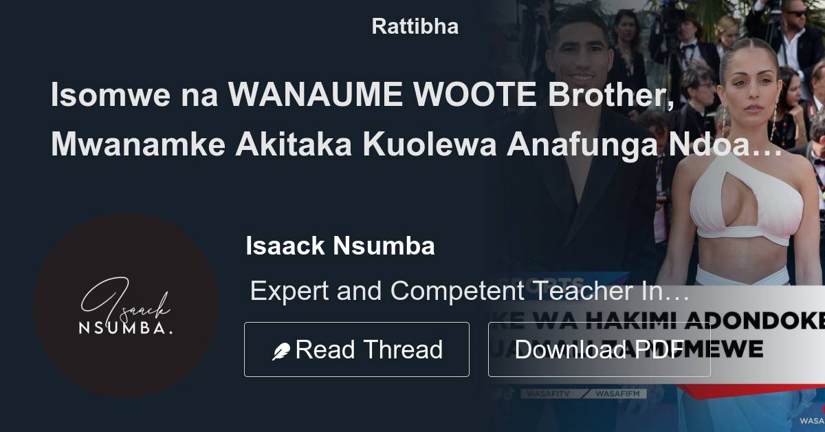 Isomwe na WANAUME WOOTE Brother, Mwanamke Akitaka Kuolewa Anafunga Ndoa Kwa Sababu Kubwa Mbili ...