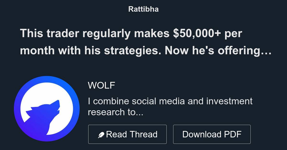 - المسلسل من WOLF @WOLF_Financial - رتبها