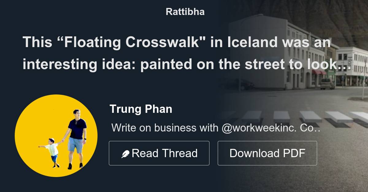 This “Floating Crosswalk" in Iceland was an interesting idea: painted ...