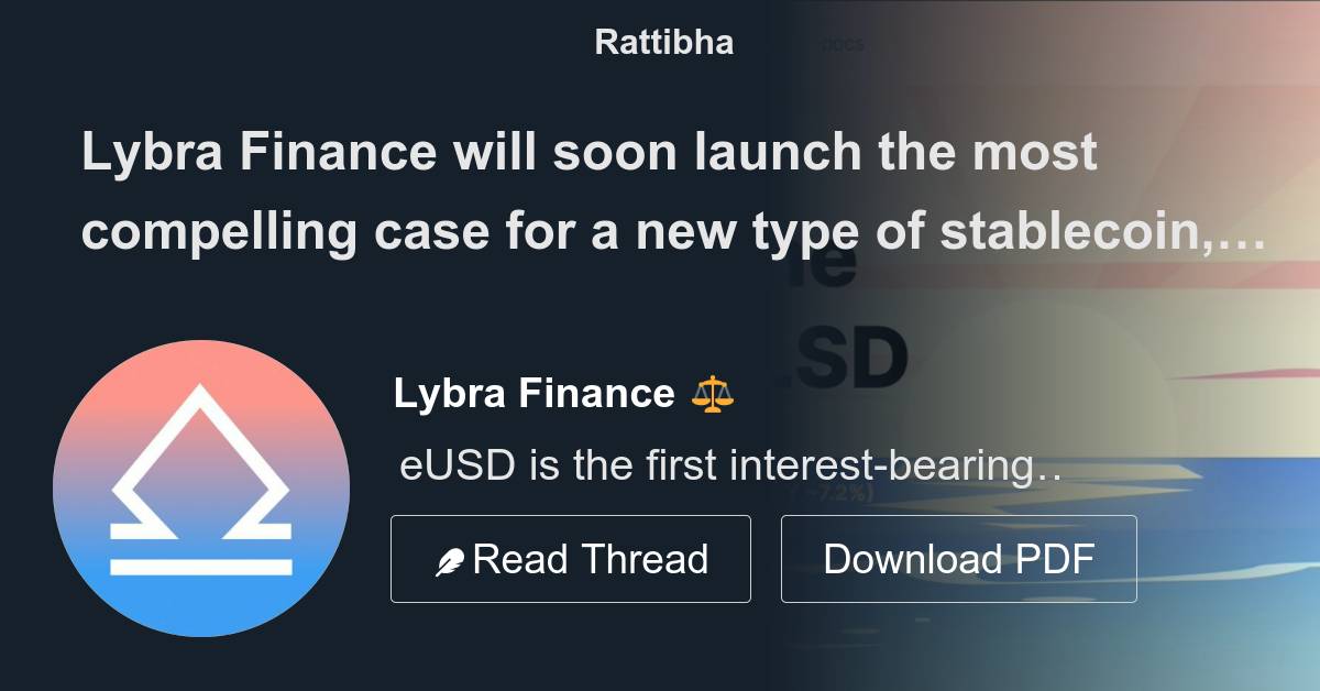 Lybra Finance will soon launch the most compelling case for a new type of stablecoin, available ...