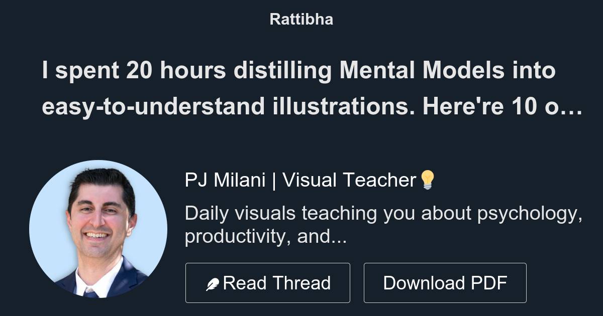 I spent 20 hours distilling Mental Models into easy-to-understand ...