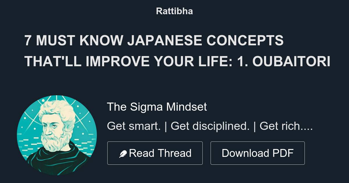 7 MUST KNOW JAPANESE CONCEPTS THAT'LL IMPROVE YOUR LIFE: - المسلسل من ...