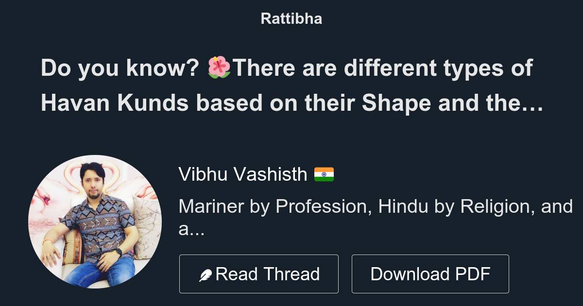 Do you know? 🌺There are different types of Havan Kunds based on their ...