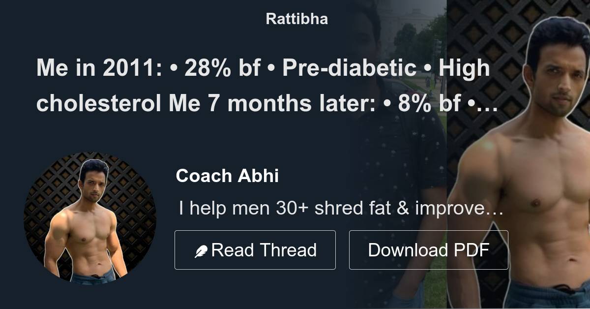 Me in 2011: • 28% bf • Pre-diabetic • High cholesterol - المسلسل من ...