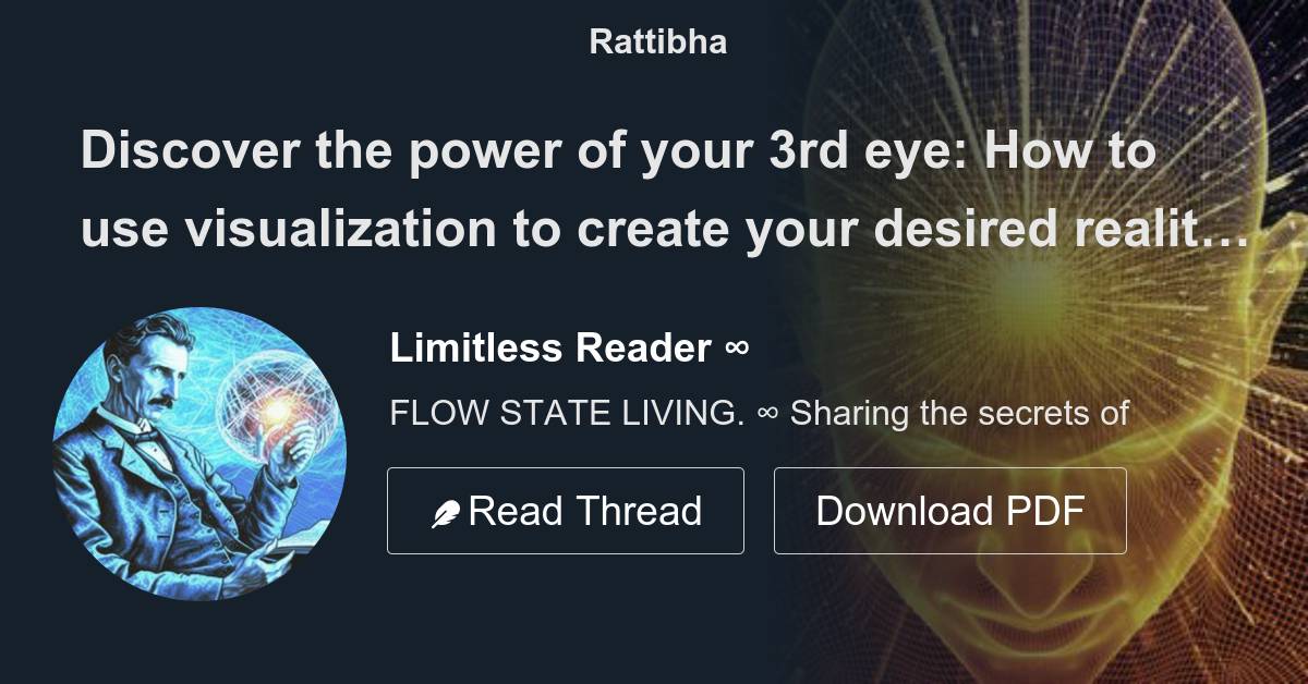 Discover the power of your 3rd eye: How to use visualization to create ...