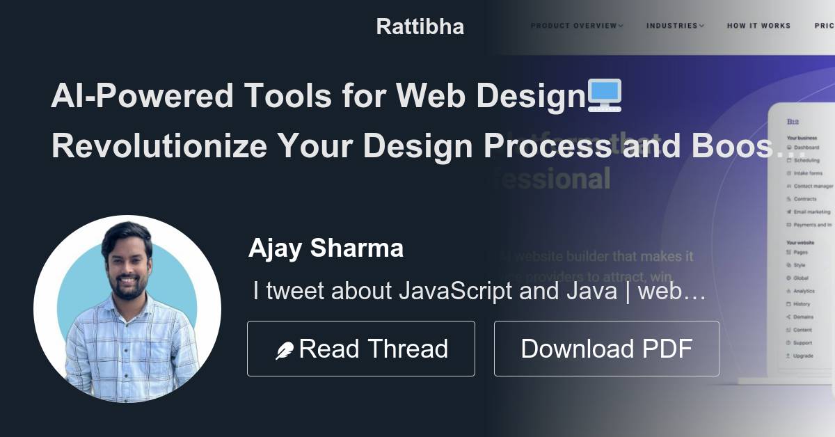 AI-Powered Tools for Web Design🖥️ Revolutionize Your Design Process and ...