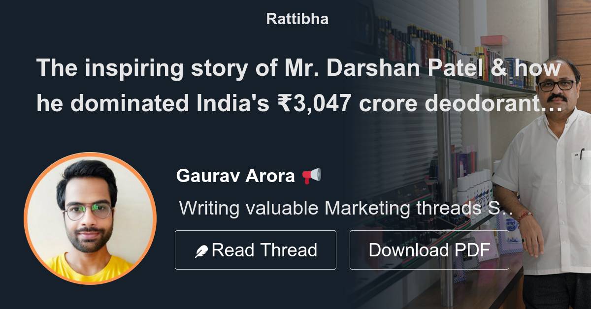 The inspiring story of Mr. Darshan Patel & how he dominated India's ...