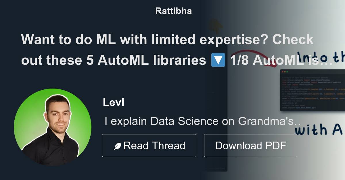 Want to do ML with limited expertise? Check out these 5 AutoML ...