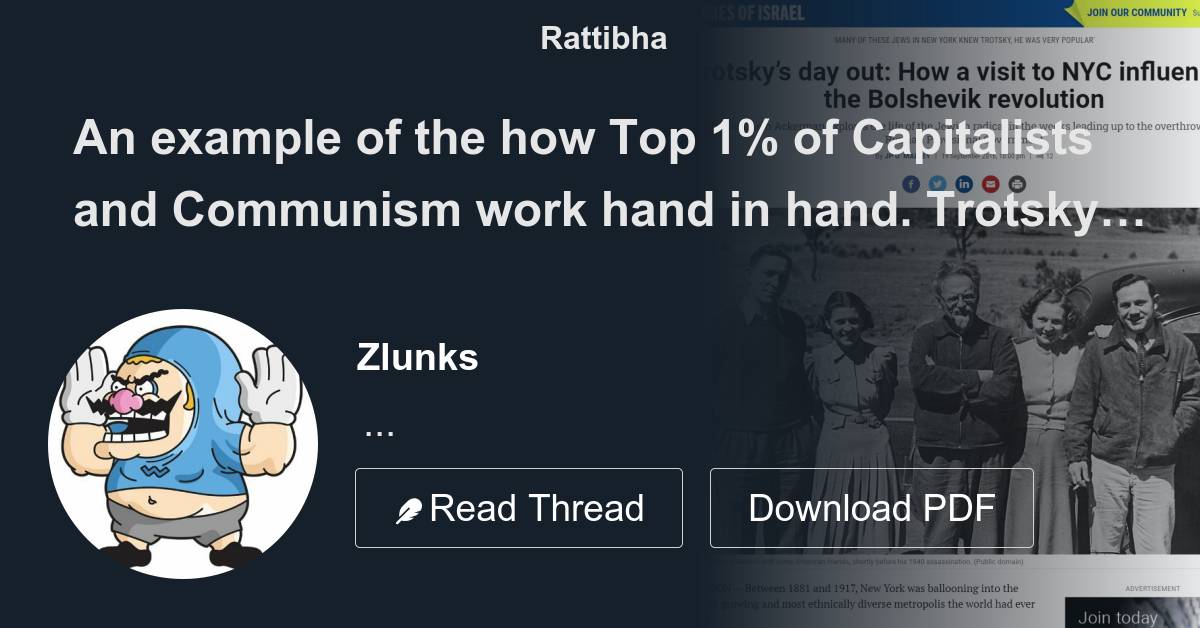 An example of the how Top 1% of Capitalists and Communism work hand in ...