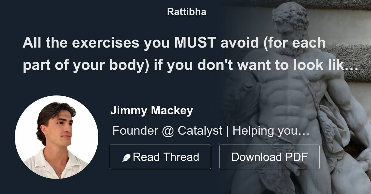 All the exercises you MUST avoid (for each part of your body) if you ...