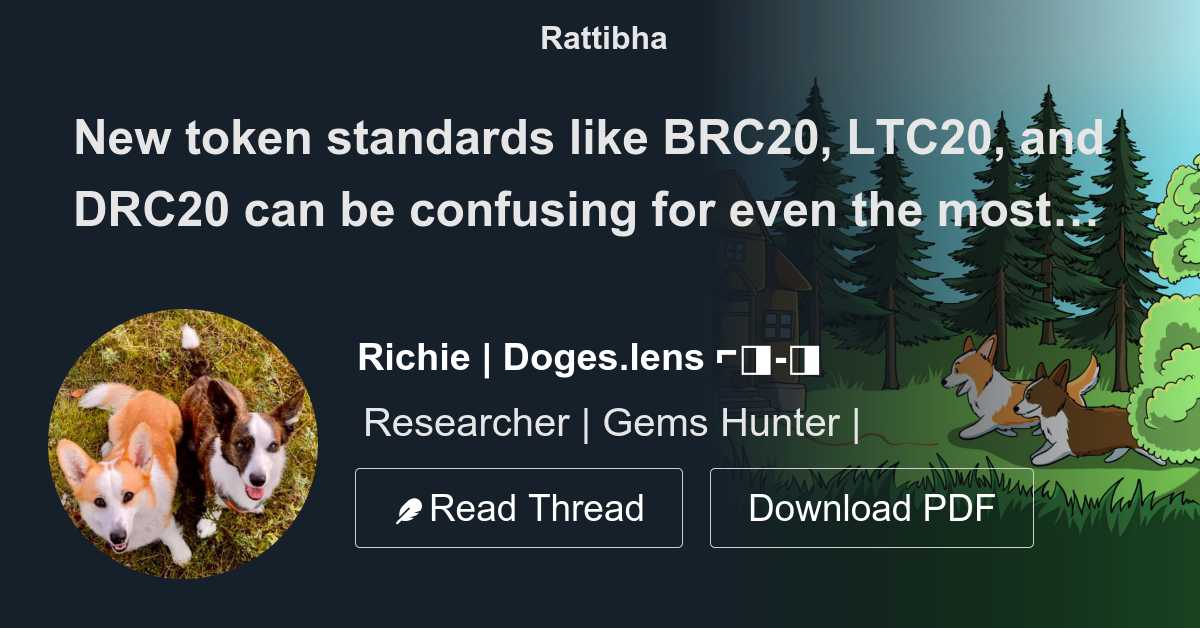 New token standards like BRC20, LTC20, and DRC20 can be confusing for even the most experienced ...