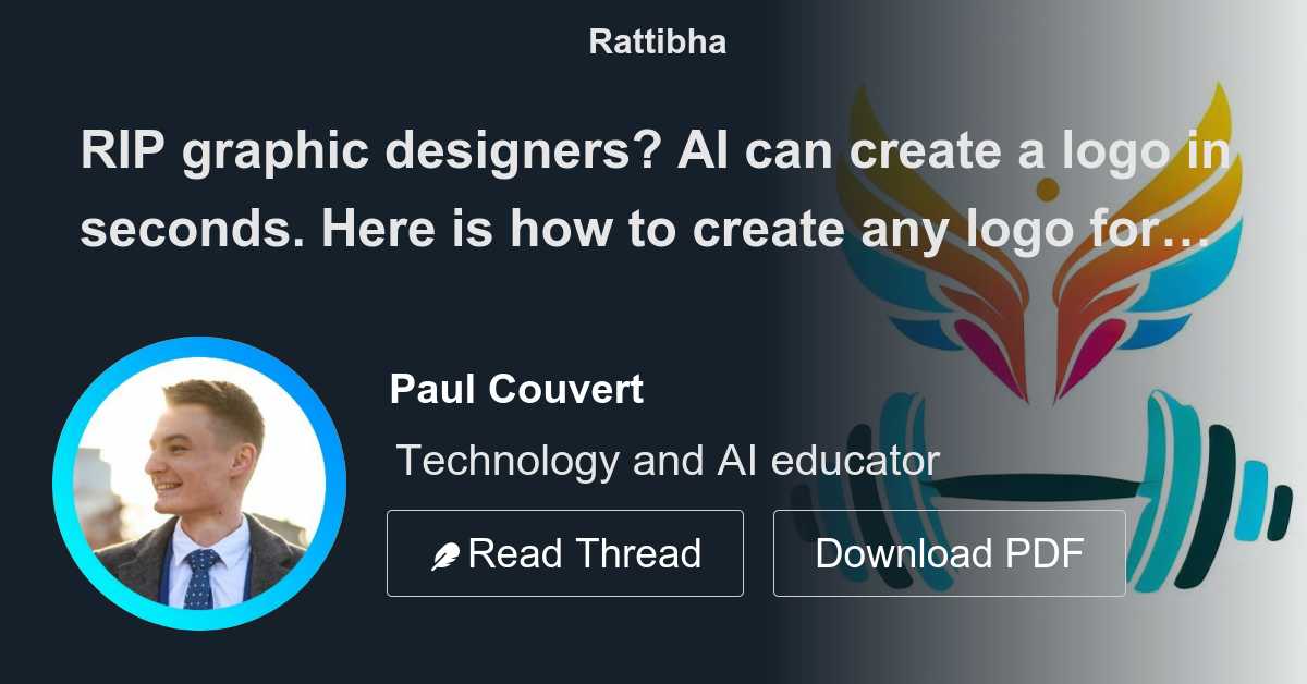 RIP graphic designers? AI can create a logo in seconds. Here is how to ...