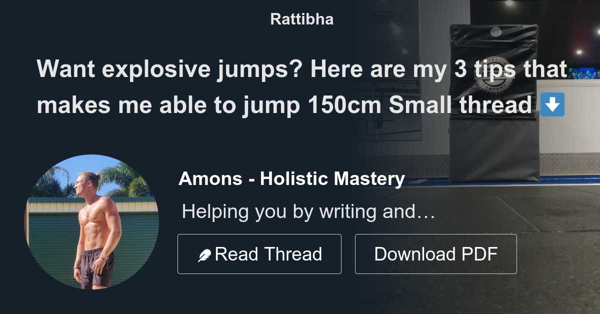 Want explosive jumps? Here are my 3 tips that makes me able to jump ...