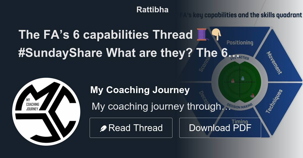 The FA’s 6 capabilities Thread 🧵👇🏼 #SundayShare - Thread from My ...