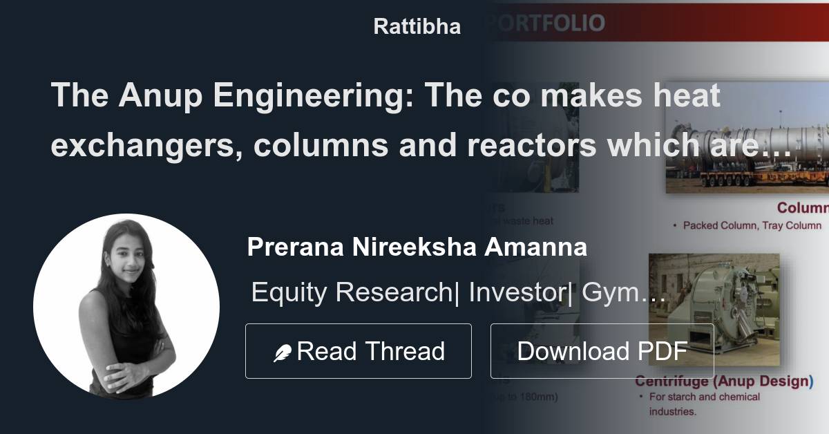 The Anup Engineering: The co makes heat exchangers, columns and ...