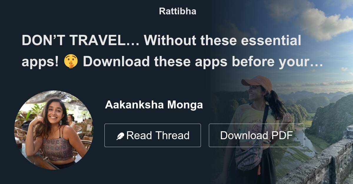 DON’T TRAVEL… Without these essential apps! 🤫 Download these apps before your next trip ...