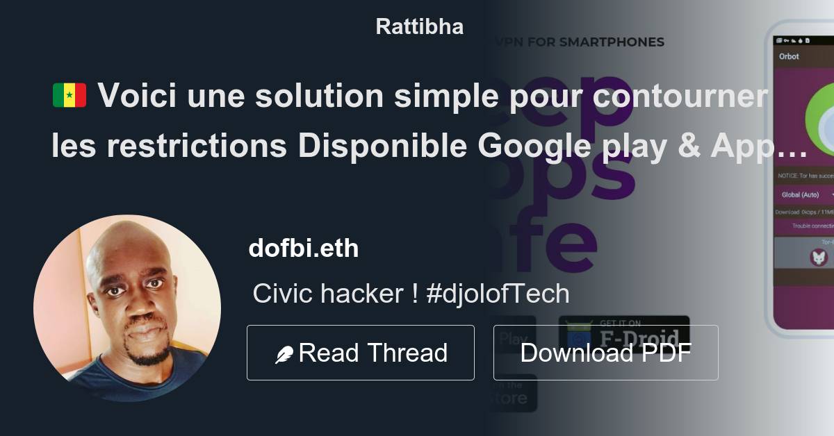 🇸🇳 Voici une solution simple pour contourner les restrictions - المسلسل ...