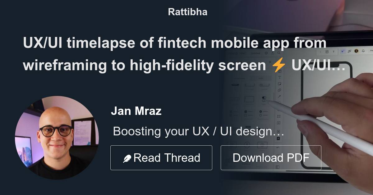 UX/UI timelapse of fintech mobile app from wireframing to high-fidelity ...