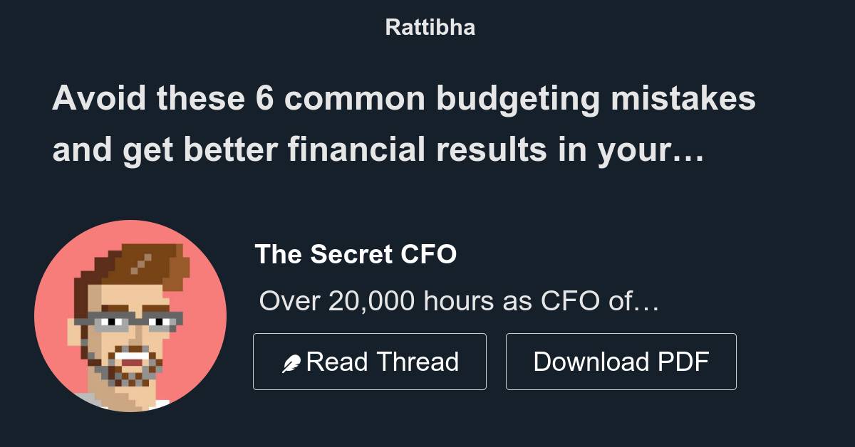 Avoid these 6 common budgeting mistakes and get better financial ...