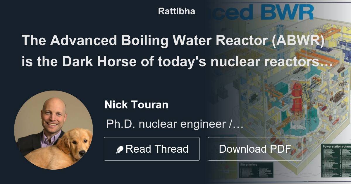 The Advanced Boiling Water Reactor (ABWR) is the Dark Horse of today's ...