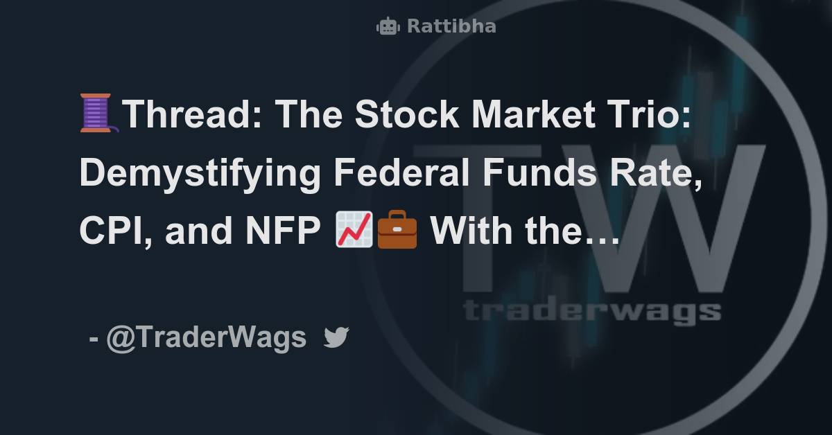🧵Thread: The Stock Market Trio: Demystifying Federal Funds Rate, CPI ...