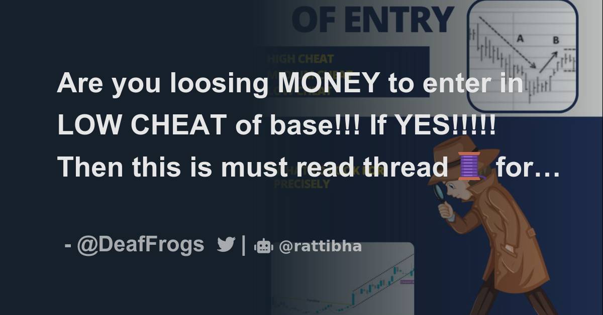 Are you loosing MONEY to enter in LOW CHEAT of base!!! If YES!!!!! Then ...