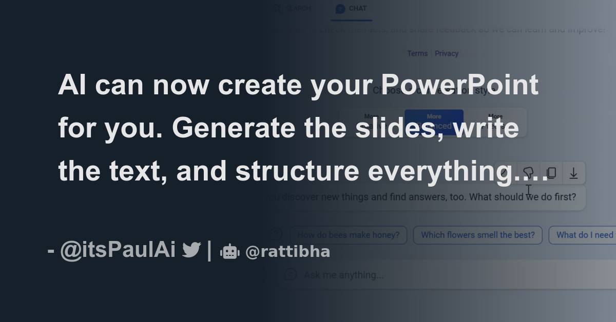 AI can now create your PowerPoint for you. Generate the slides, write ...
