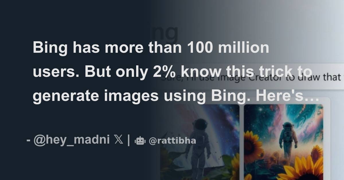Bing has more than 100 million users. But only 2% know this trick to ...