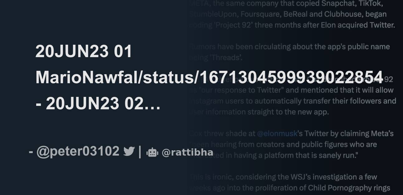 20JUN23 01 MarioNawfal/status/1671304599939022854 https://t.co ...