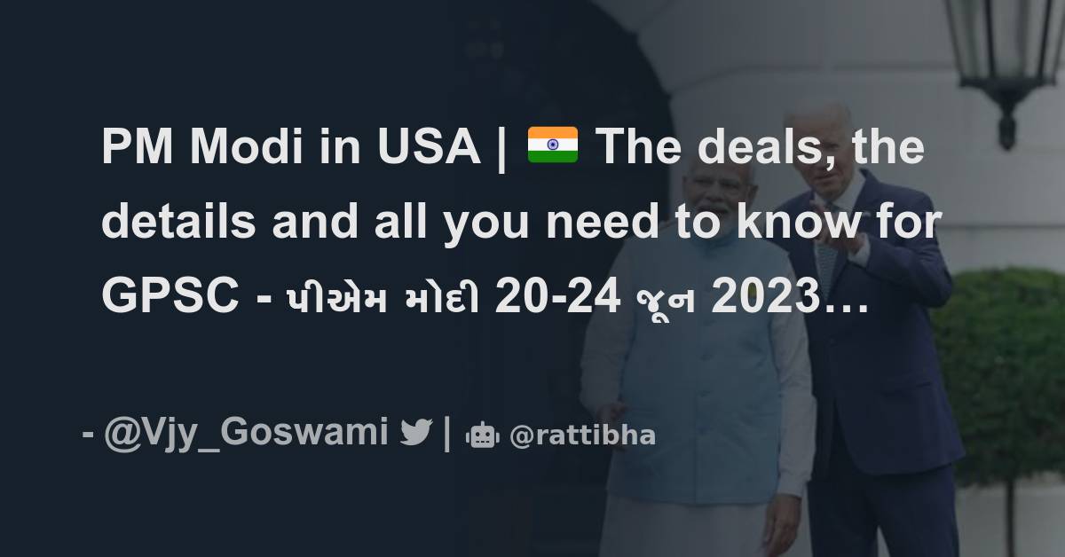PM Modi in USA | 🇮🇳 The deals, the details and all you need to know for ...