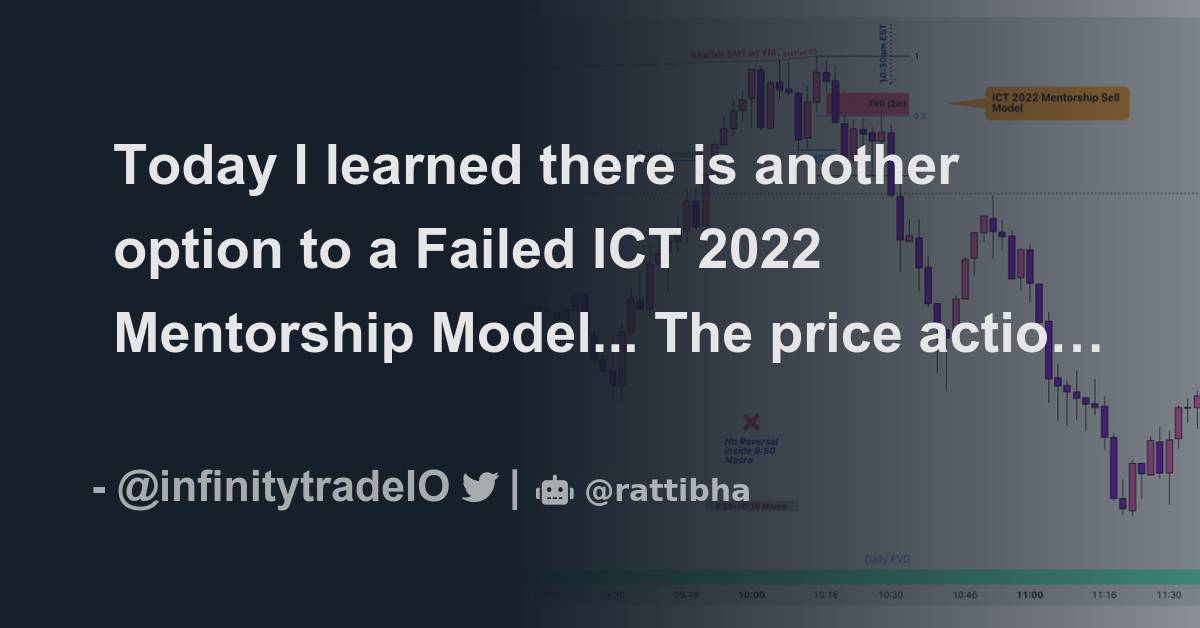 Today I learned there is another option to a Failed ICT 2022 Mentorship Model... The price ...