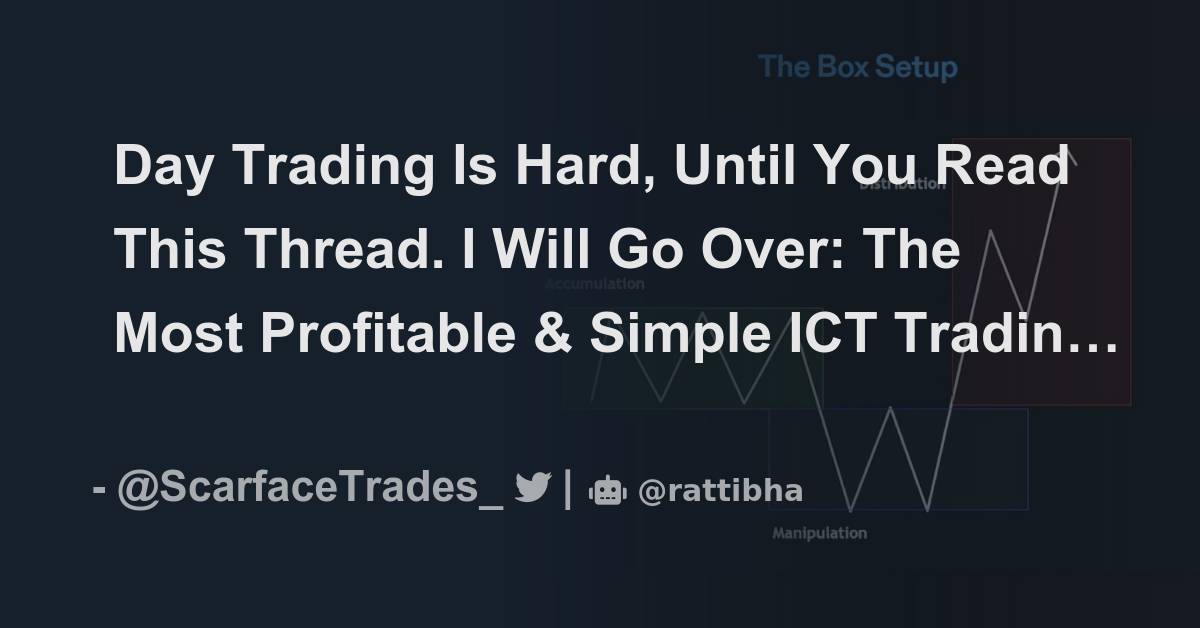 Day Trading Is Hard, Until You Read This Thread. I Will Go Over: The ...