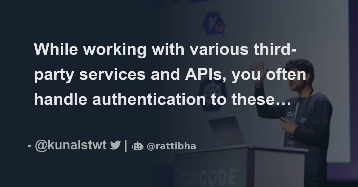 While working with various third-party services and APIs, you often ...