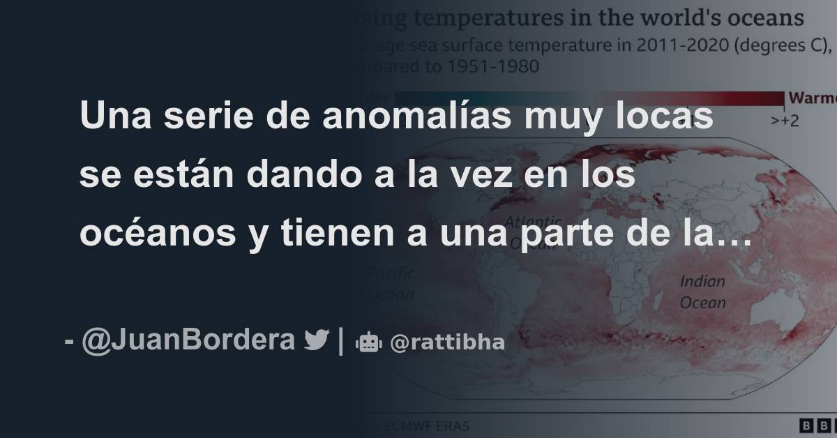 Una serie de anomalías muy locas se están dando a la vez en los océanos ...