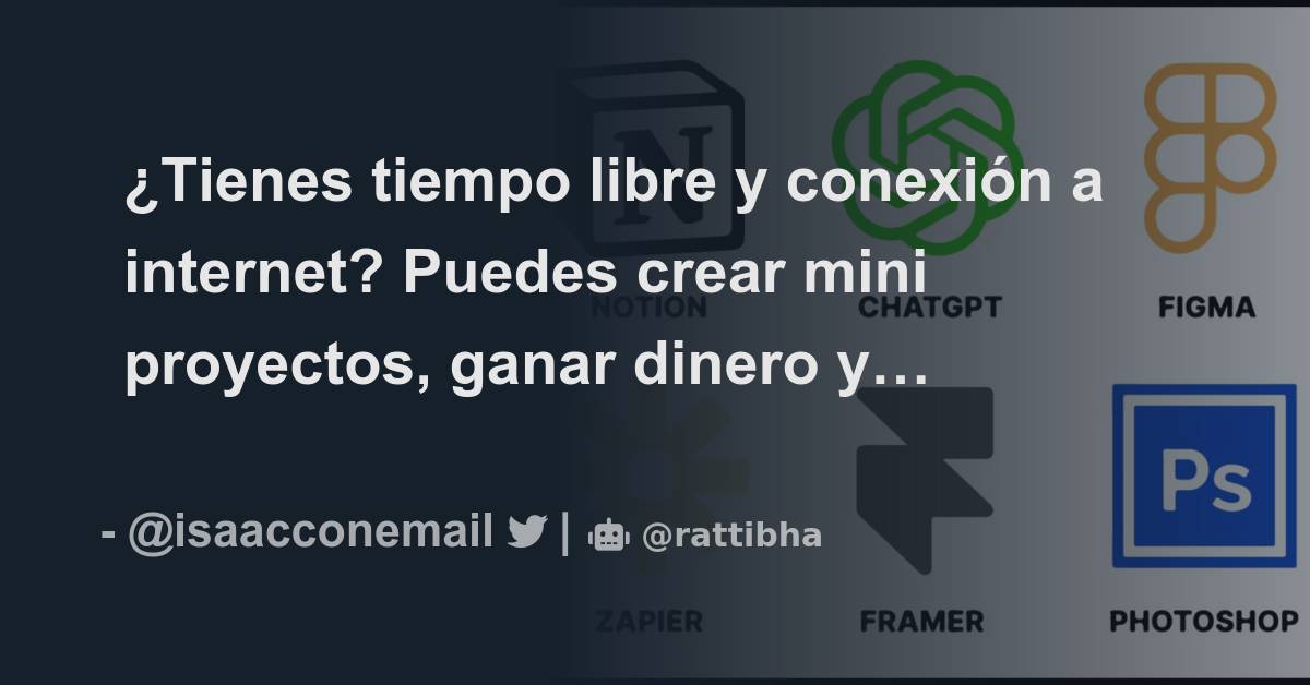 ¿Tienes tiempo libre y conexión a internet? Puedes crear mini proyectos, ganar dinero y ...