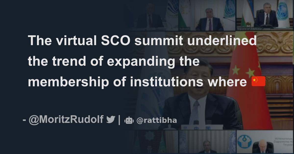 The virtual SCO summit underlined the trend of expanding the membership ...