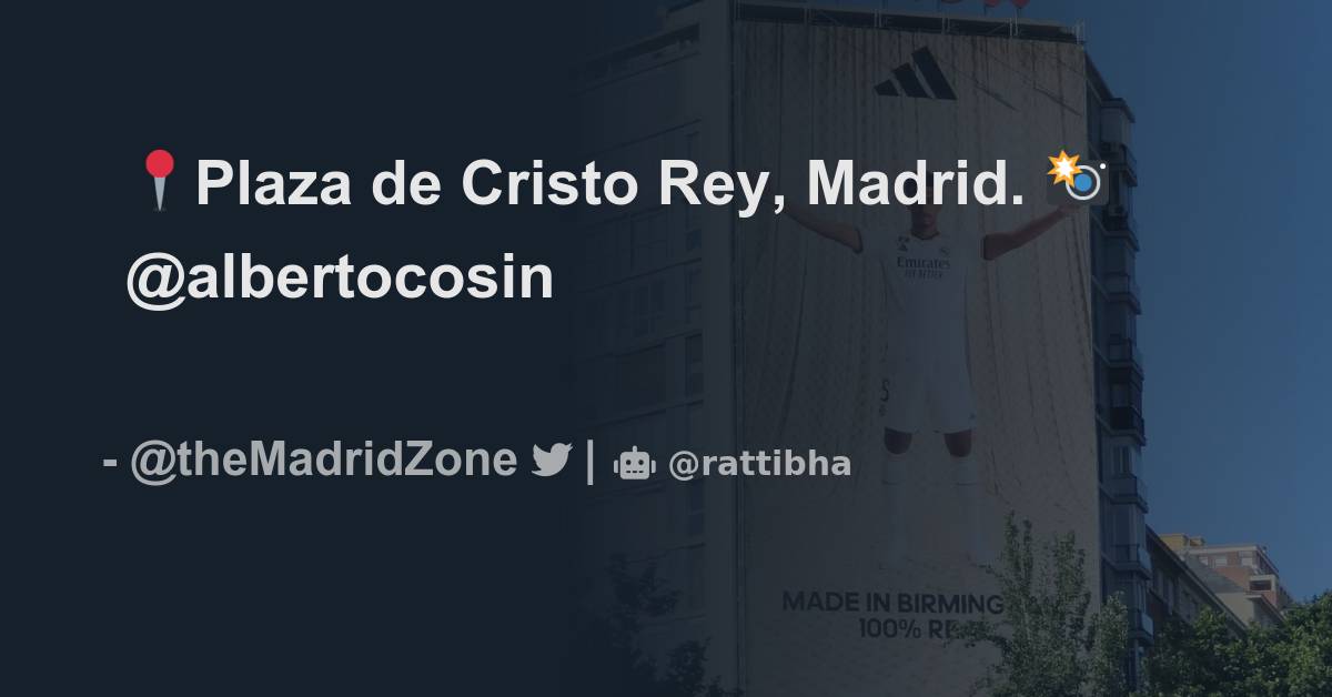 📍Plaza de Cristo Rey, Madrid. - Thread from Madrid Zone @theMadridZone ...