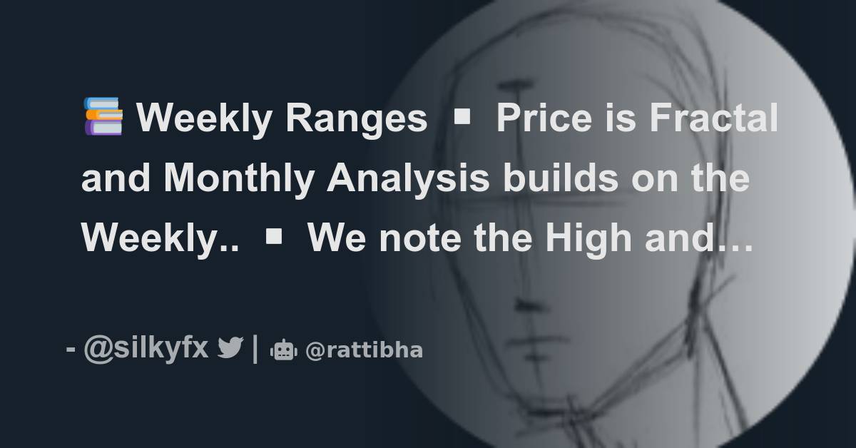 📚 Weekly Ranges ️ Price is Fractal and Monthly Analysis builds on the ...